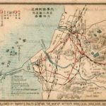 fuw858-Omuta map 大牟田町 地図 | 絵葉書資料館