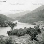 xe1325-Ozu River Kameyama 亀山ヨリ見タル大洲ノ上流 | 絵葉書資料館