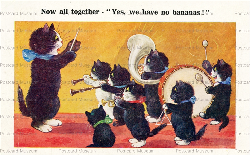 acc157-Now All Together Yes We Have No Bananas | 絵葉書資料館